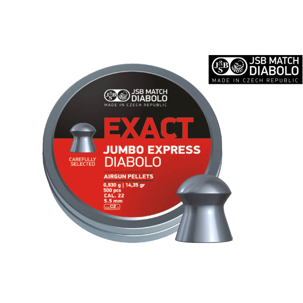 Diabolo Exact Jumbo Express Airgun Pellets .22 500 – Ancaster Leisure ...